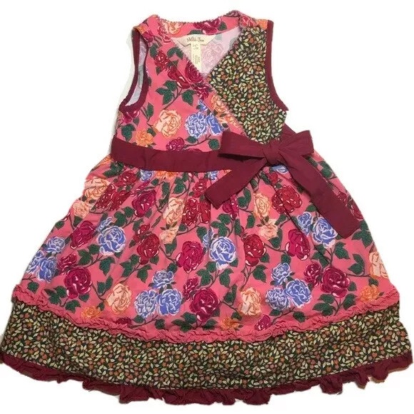 Matilda Jane | Dresses | Nwt Girls Size 4 Matilda Jane Pink Floral ...